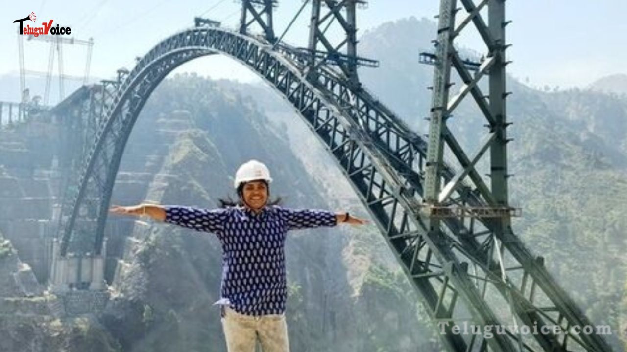 Andhra’s Madhavi Latha Behind World’s Highest Railway Bridge Over Chenab